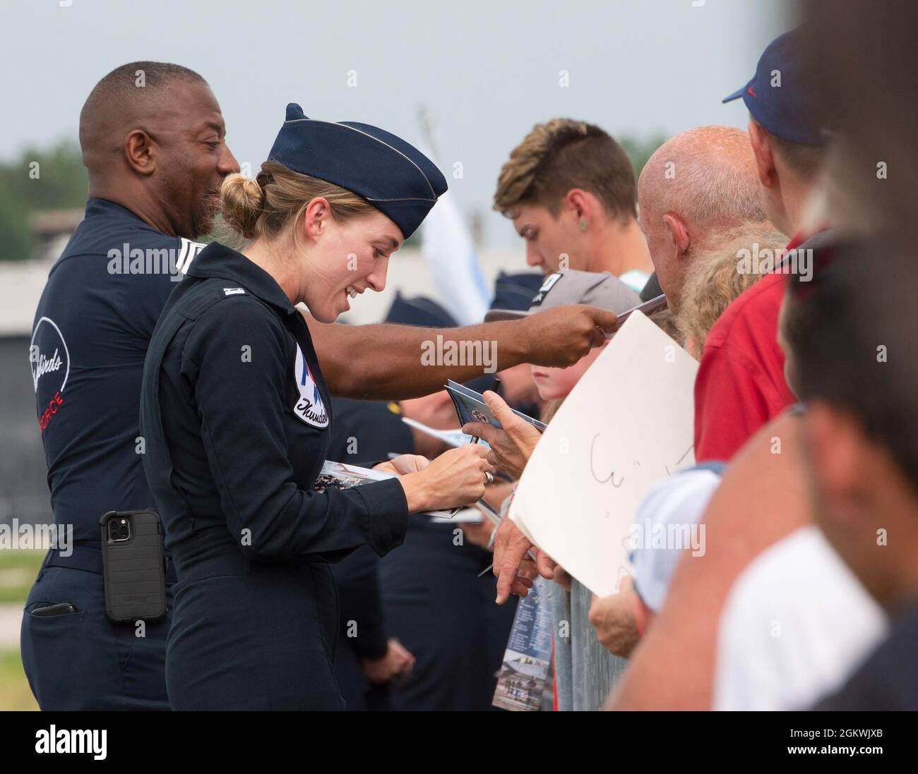 Capt. Kaity Toner, U.S. Air Force Thunderbirds public affairs officer ...