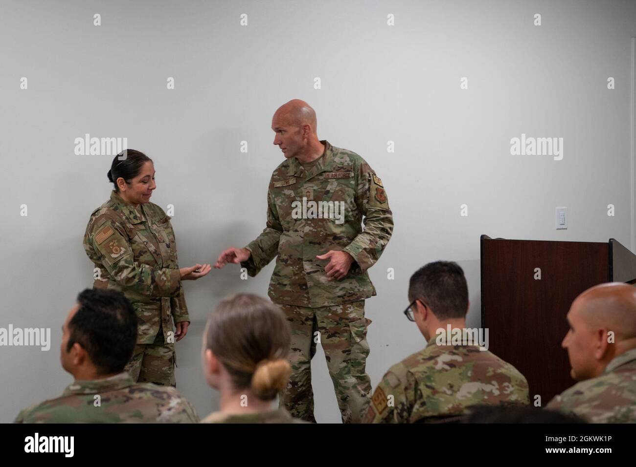 Brig. G. Roy Collins, the Air Force "Top Cop", visited the 349th ...