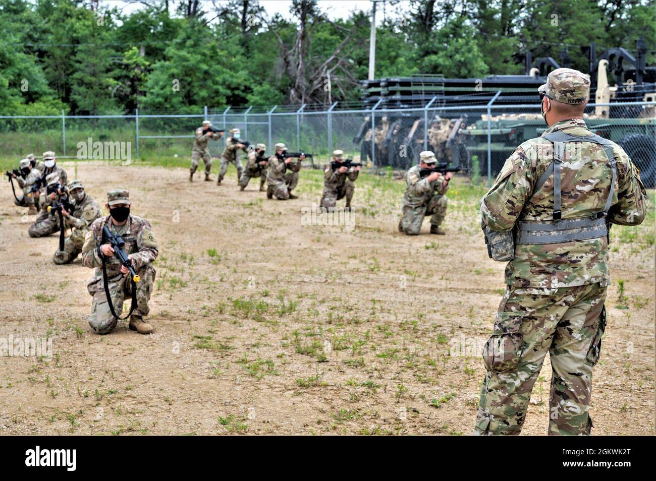 Staff Sgt. Eric Rapp, an observer-coach/trainer with the 1st Training ...