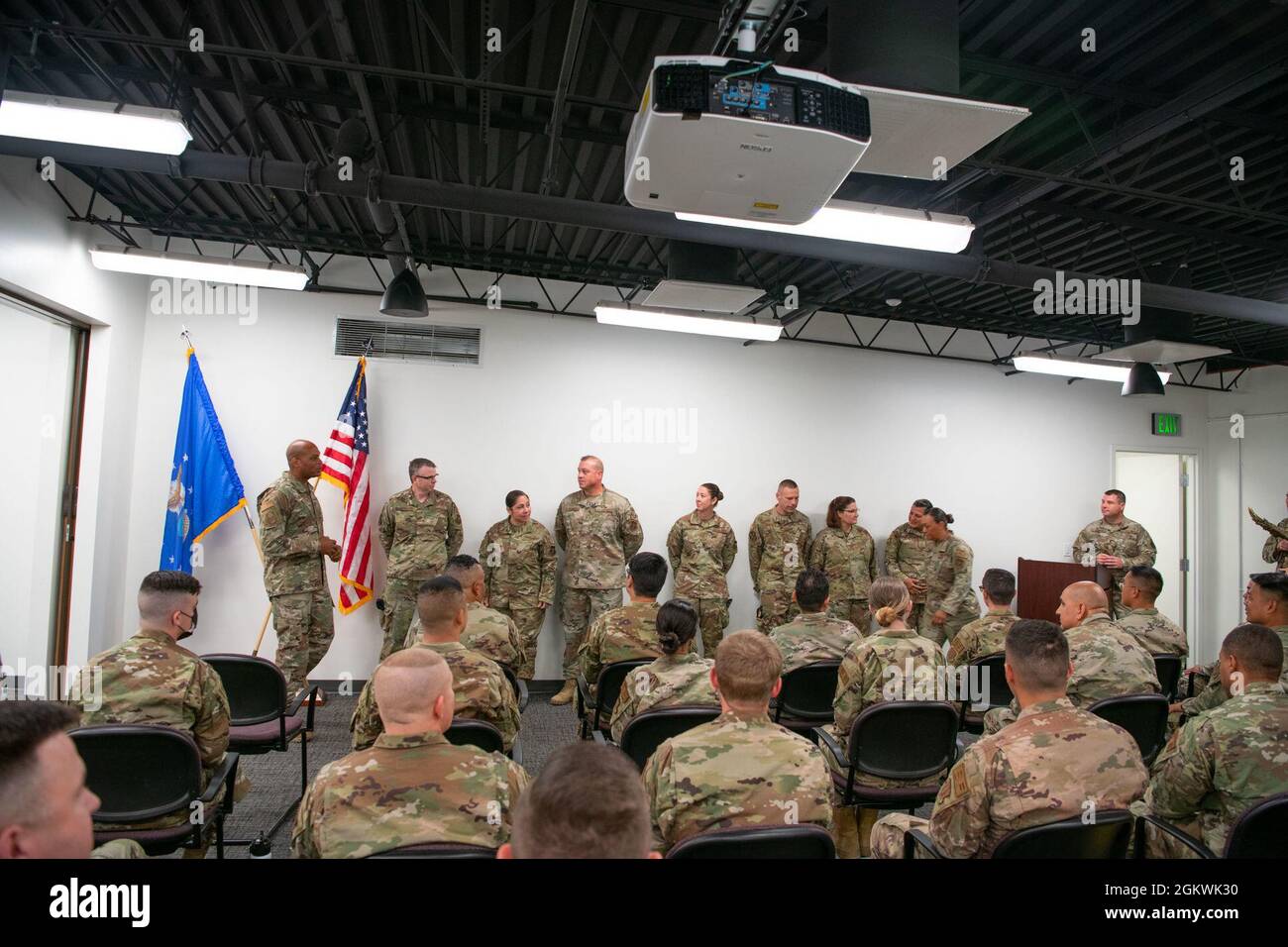 Brig. G. Roy Collins, the Air Force "Top Cop", visited the 349th ...