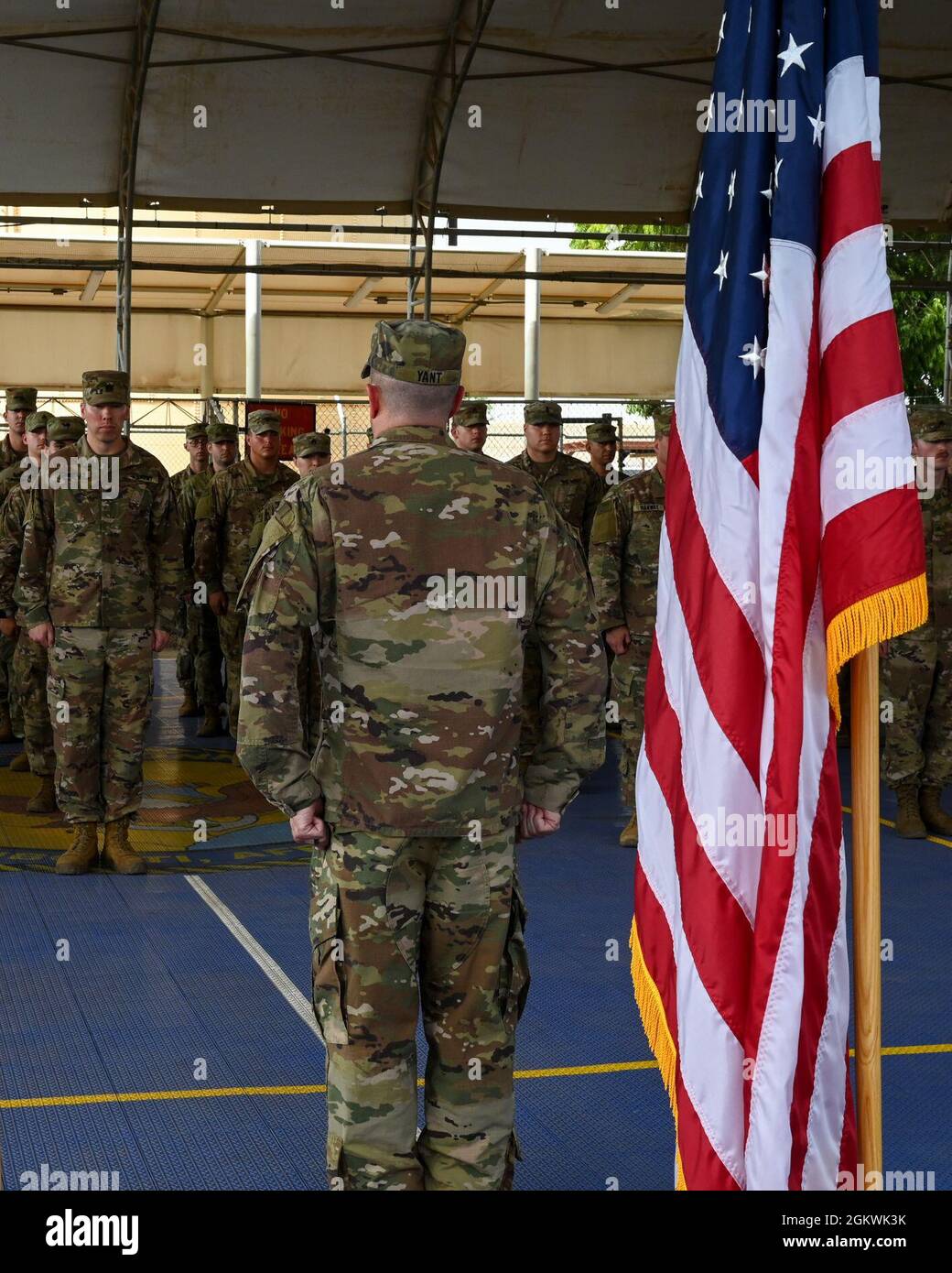U.S. Army Capt. Roger Yant, the headquarters commandant with Combined ...