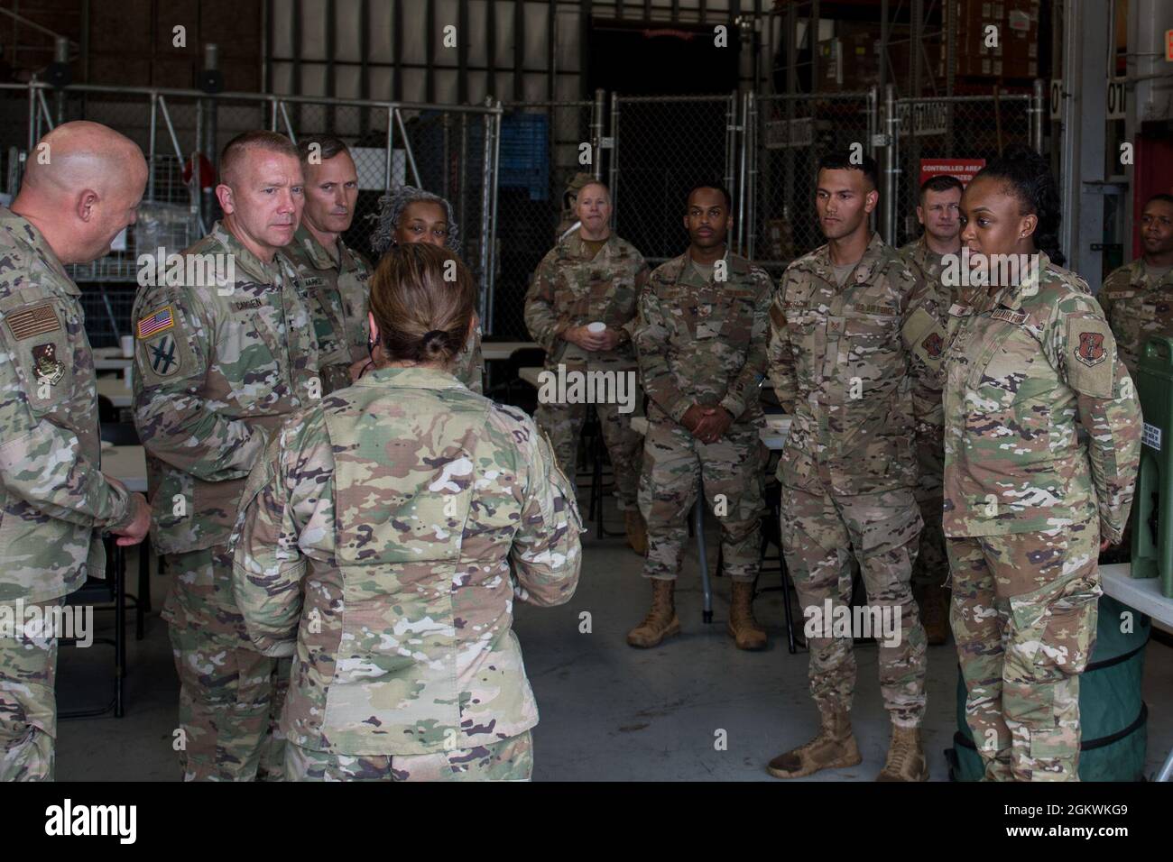 U.S. Army Maj. Gen. Thomas Carden, second from left, the adjutant ...