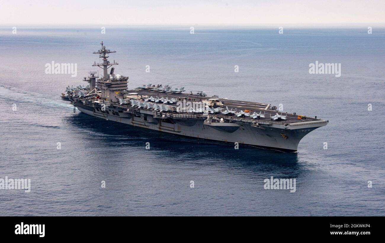 210711-N-IW069-1031 PACIFIC OCEAN (July 11, 2021) Nimitz-class aircraft ...