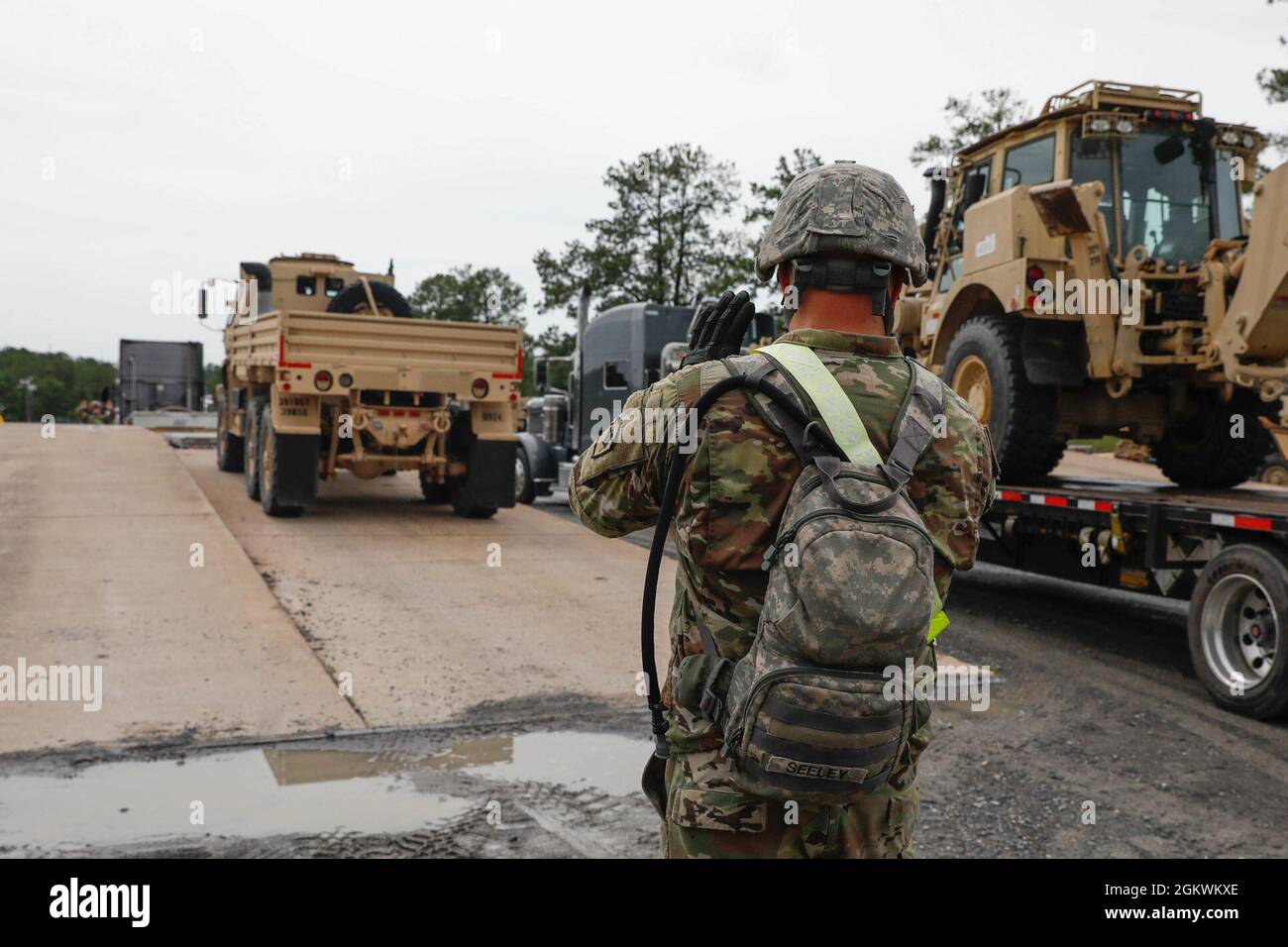 Staff Sgt. Adam Seeley, assigned to the 206th Field Artillery Regiment ...