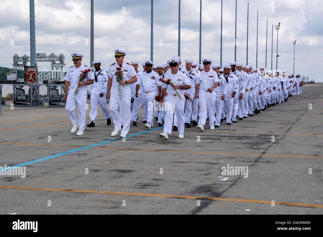 YORKTOWN, Virginia (July 11, 2021) – Sailors assigned to the Arleigh ...
