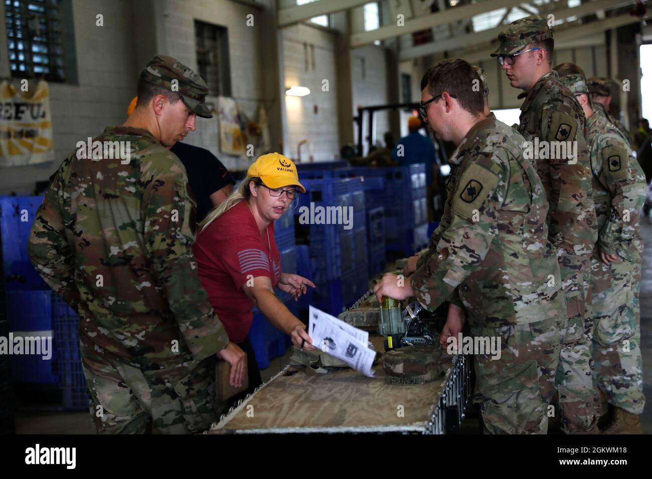 U.S. Army National Guard Soldiers assigned to Delta Company, 2-153rd ...