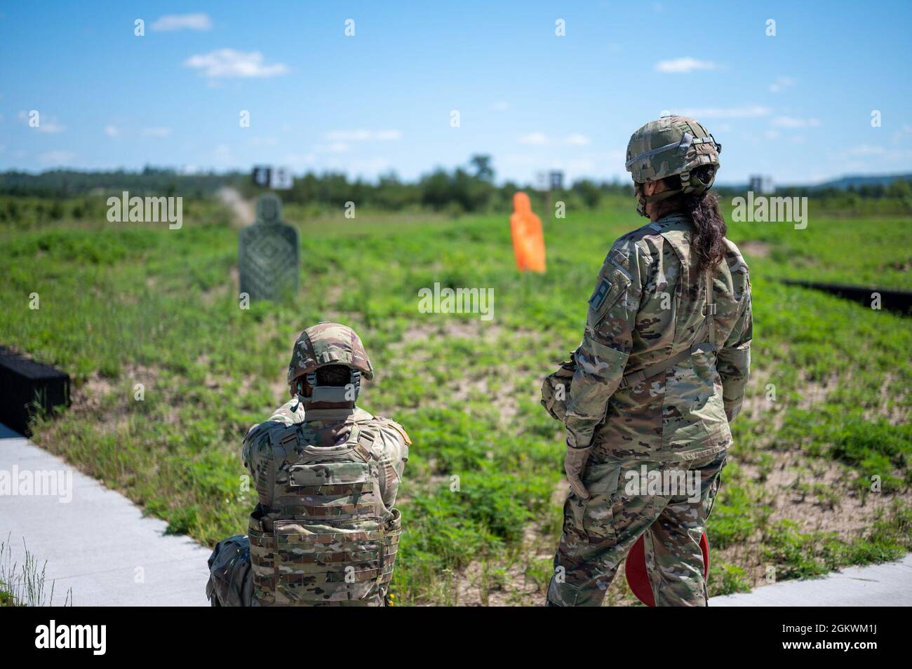 Sfc. Rocio Lucero, an observer coach/trainer for 3rd Brigade Engineer ...