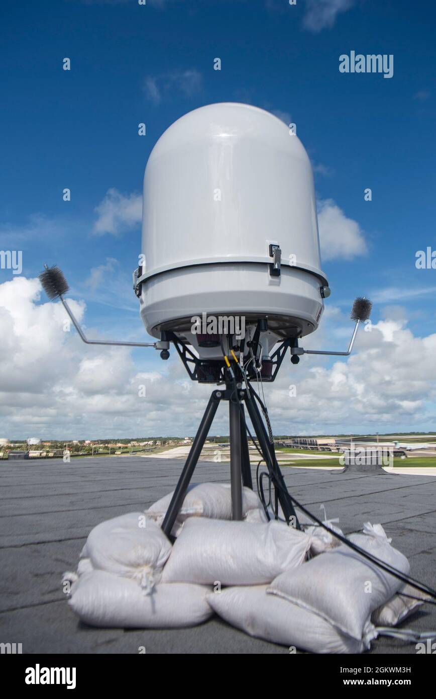 A portable Doppler radar is being used as a temporary replacement while ...