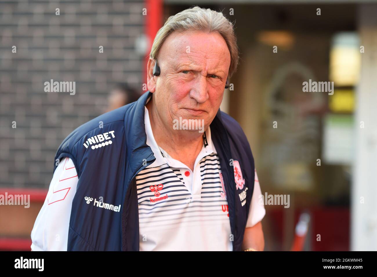 NOTTINGHAM, UK. SEPT 15TH Neil Warnock, manager of Middlesbrough during ...
