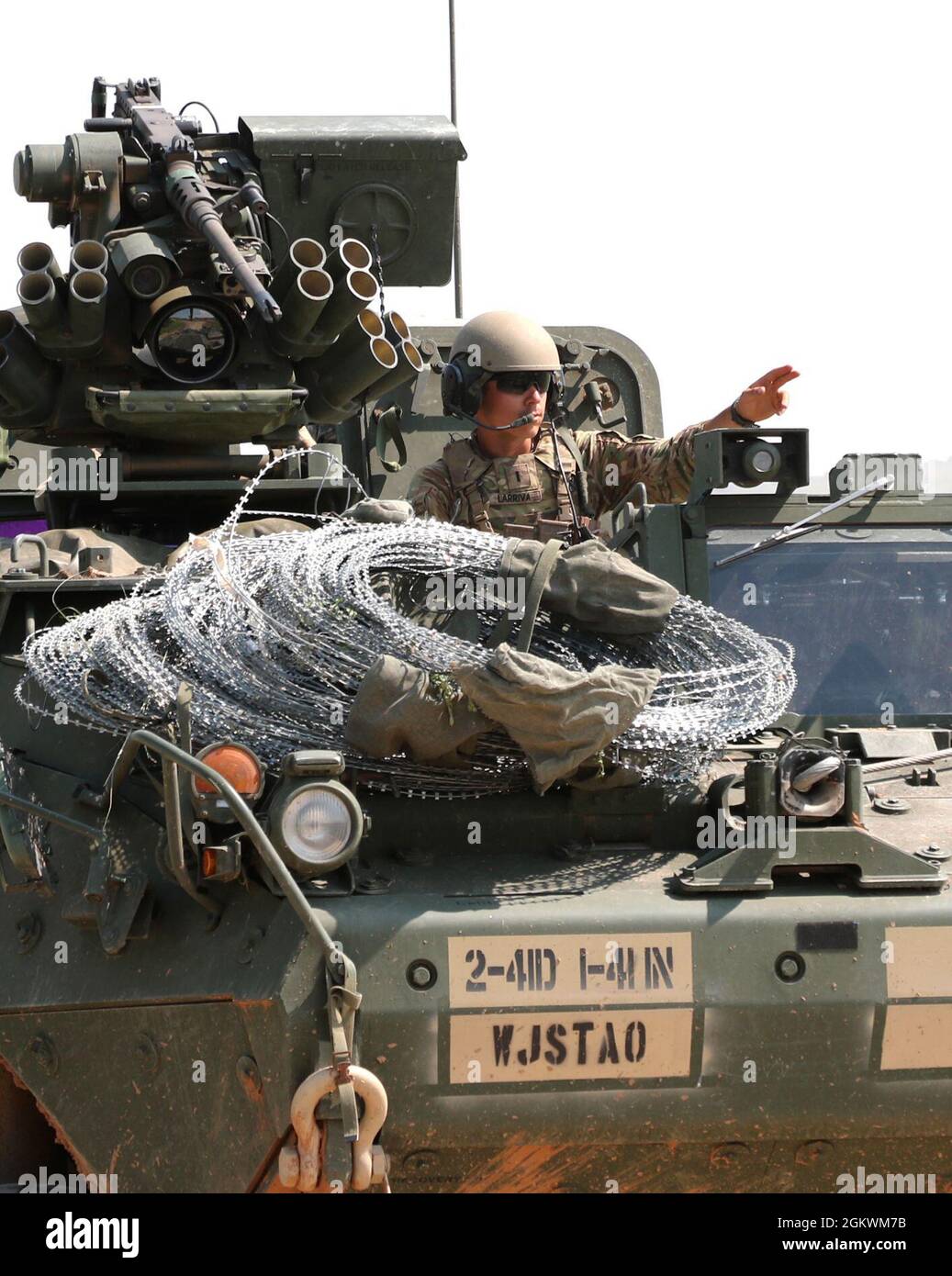 Soldiers with 1st Battalion, 41st Infantry Regiment, 2nd Stryker ...