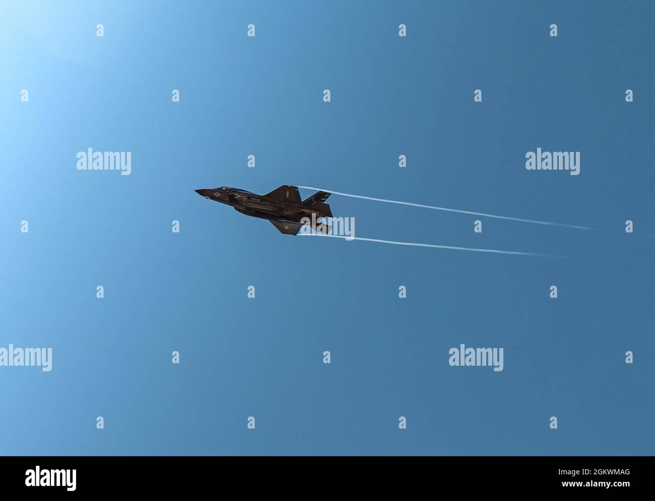 A U.S. Marine F-35B Lightning II fighter jet with Marine Fighter Attack ...