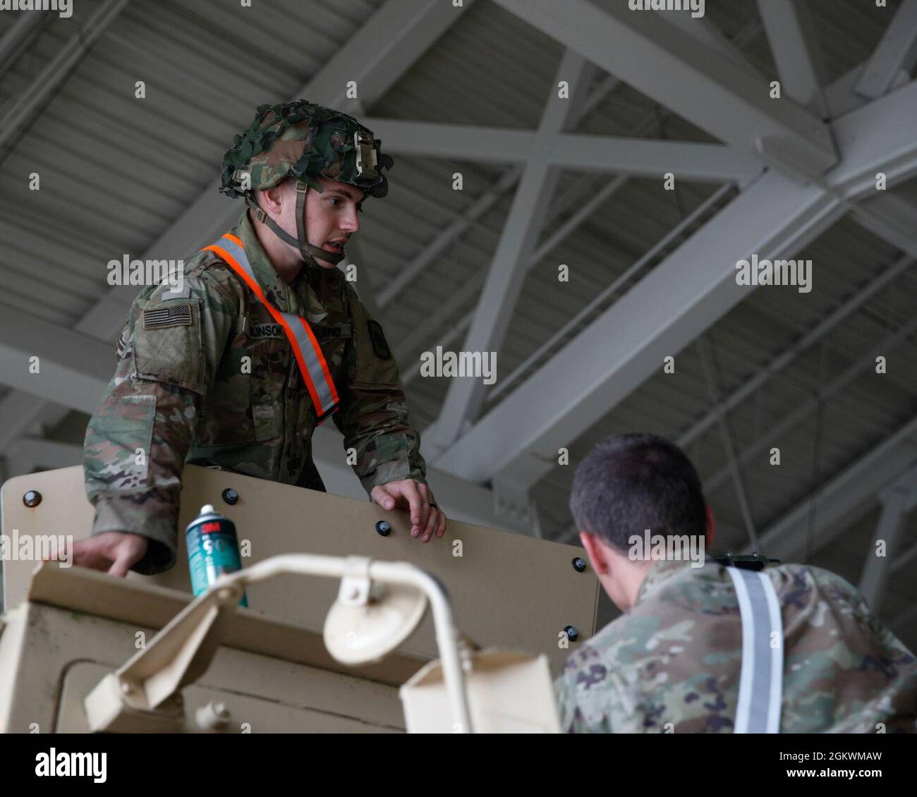 U.S. Army National Guard Soldiers assigned to Delta Company, 2-153rd ...