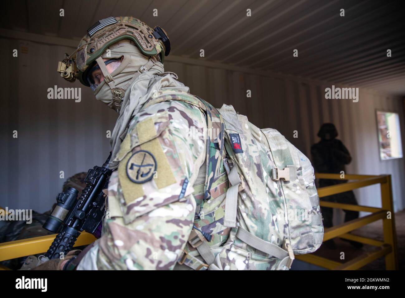 Spc. Alexander Gravely, a combat medic with Headquarters and ...