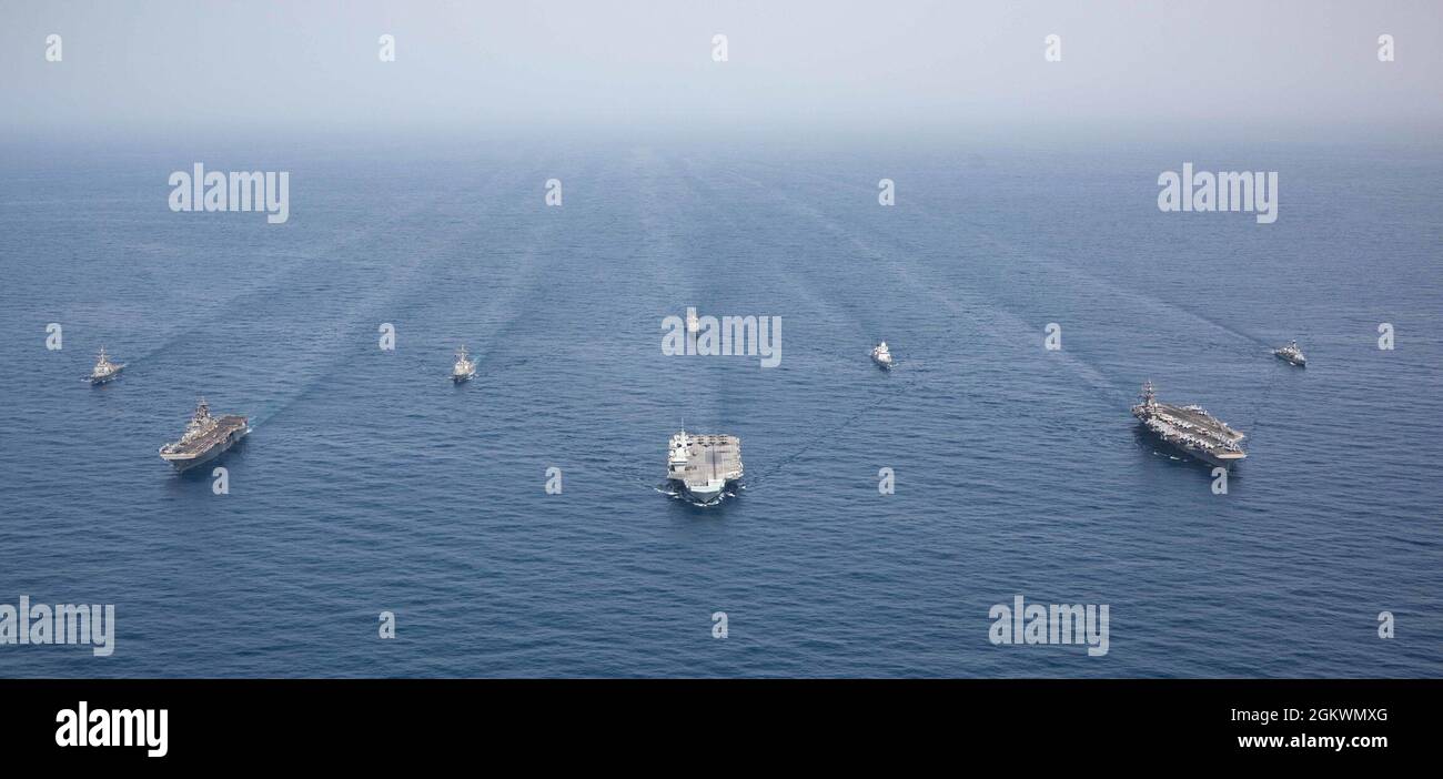 210712-N-RF825-1141 GULF OF ADEN (July 12, 2021) Ships of the UK ...