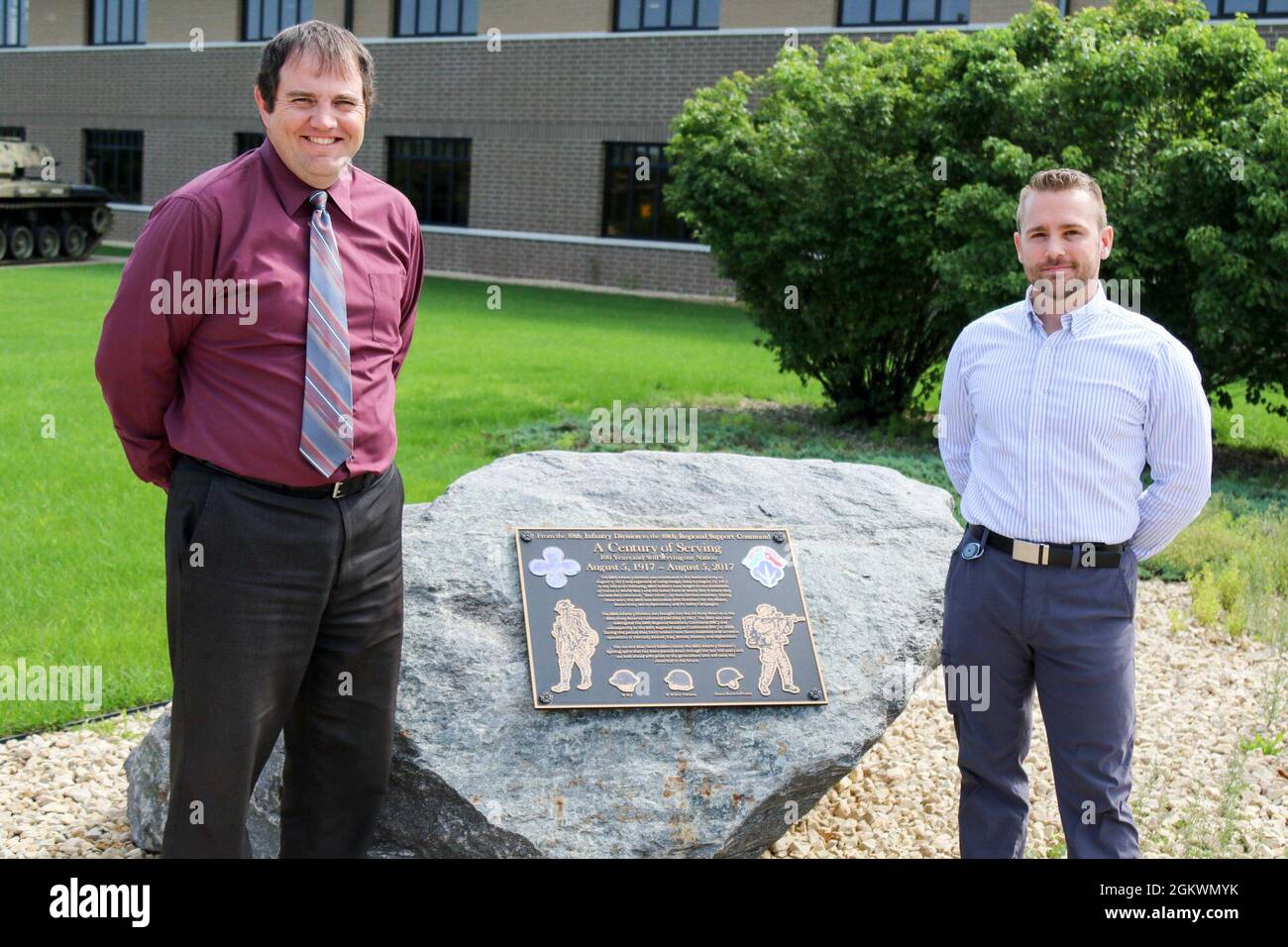 Bud Berendes, left, a community planner, and Tucker Robeson, a master ...
