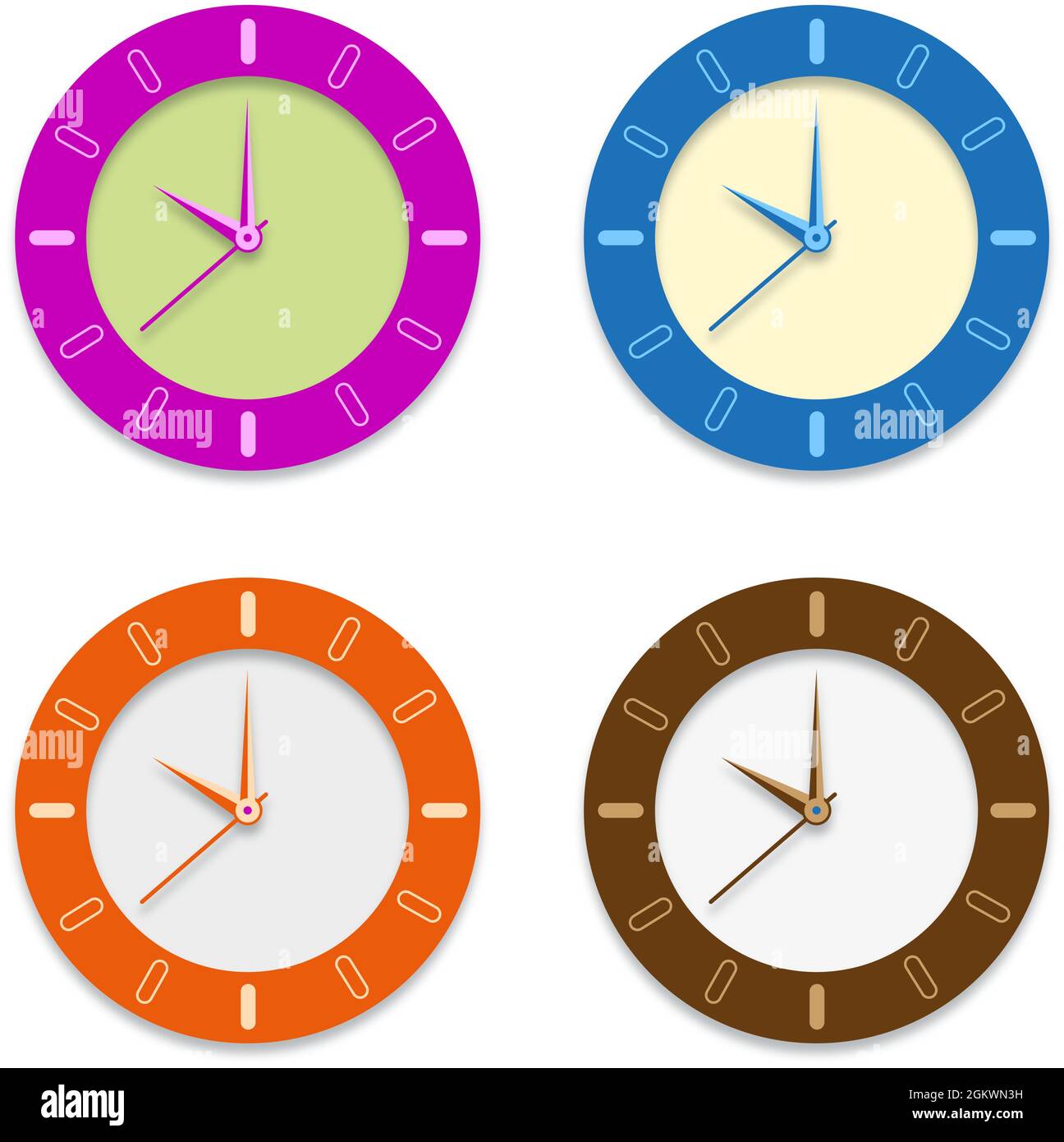 Alarm clock decor on Stock Vector Images - Alamy
