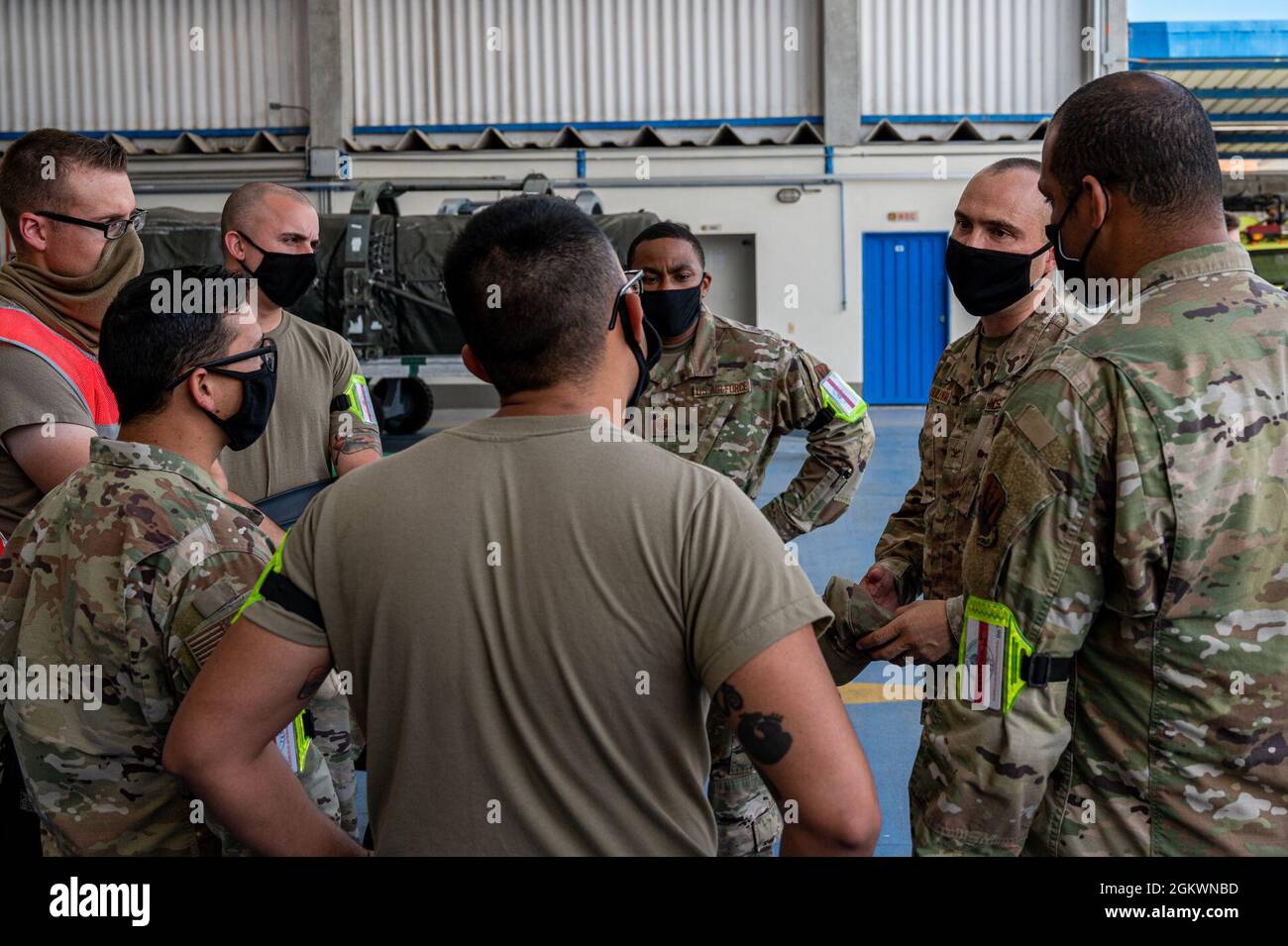 U.S. Air Force Col. Lawrence T. Sullivan visits Airmen participating in ...