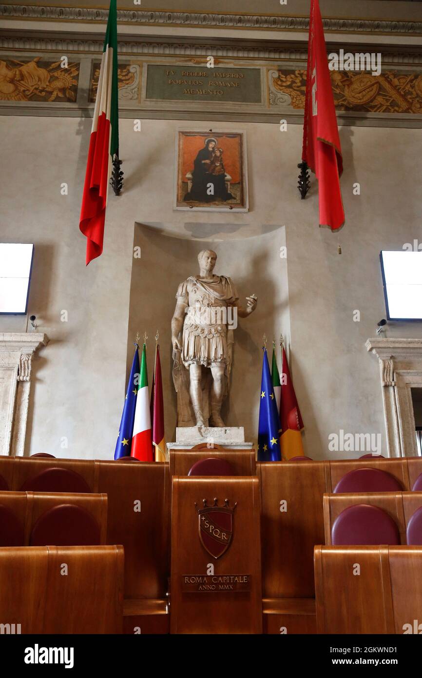 Rome, Italy. 15th Sep, 2021. The Giulio Cesare hall, that hosts the ...