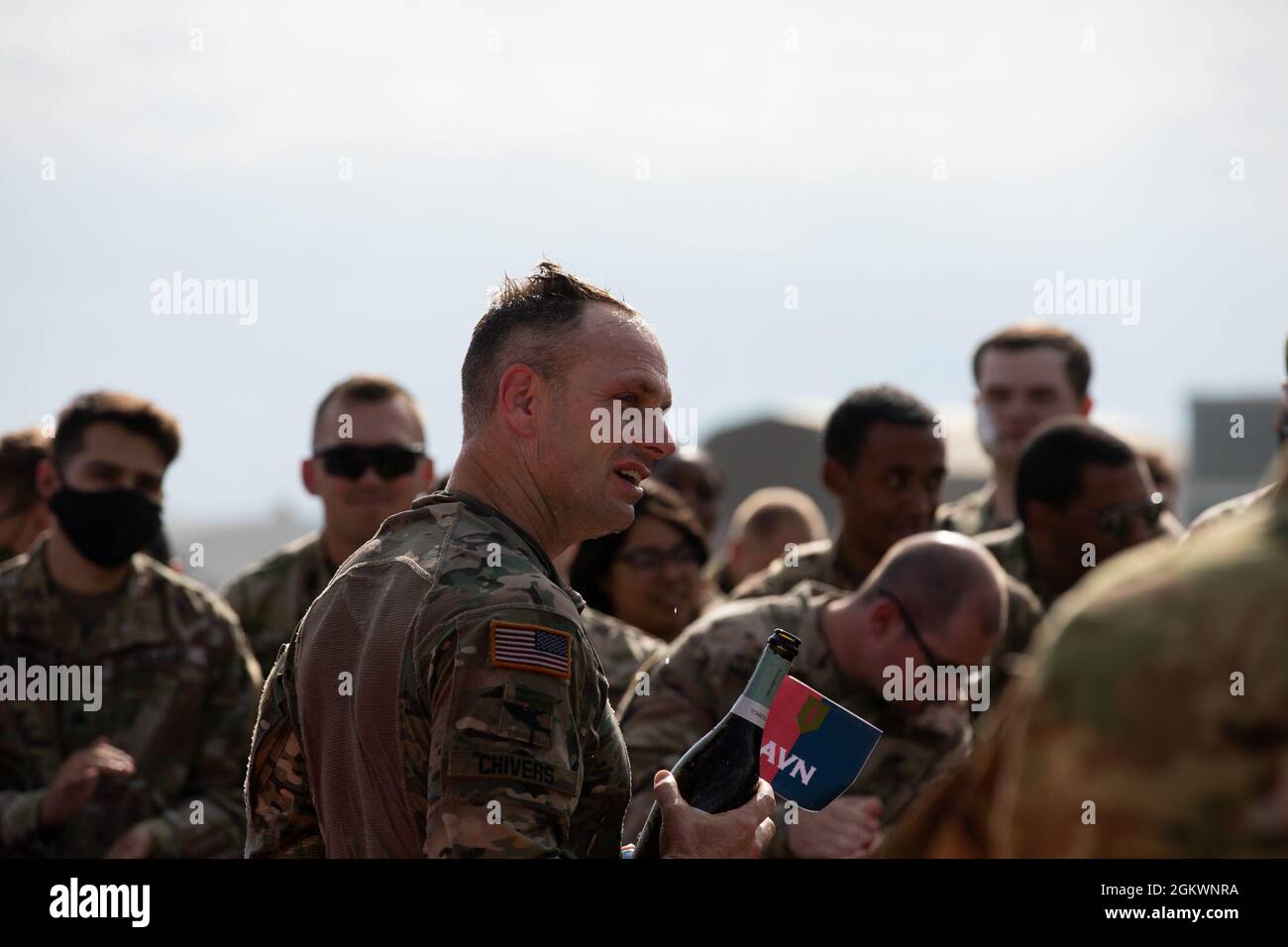 U.S. Army Col. Bryan Chivers, 1st Combat Aviation Brigade commander ...
