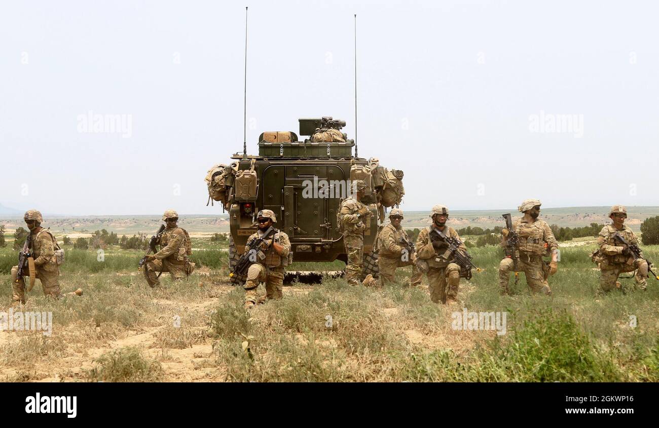 Soldiers with 1st Battalion, 12th Infantry Regiment, 2nd Stryker ...