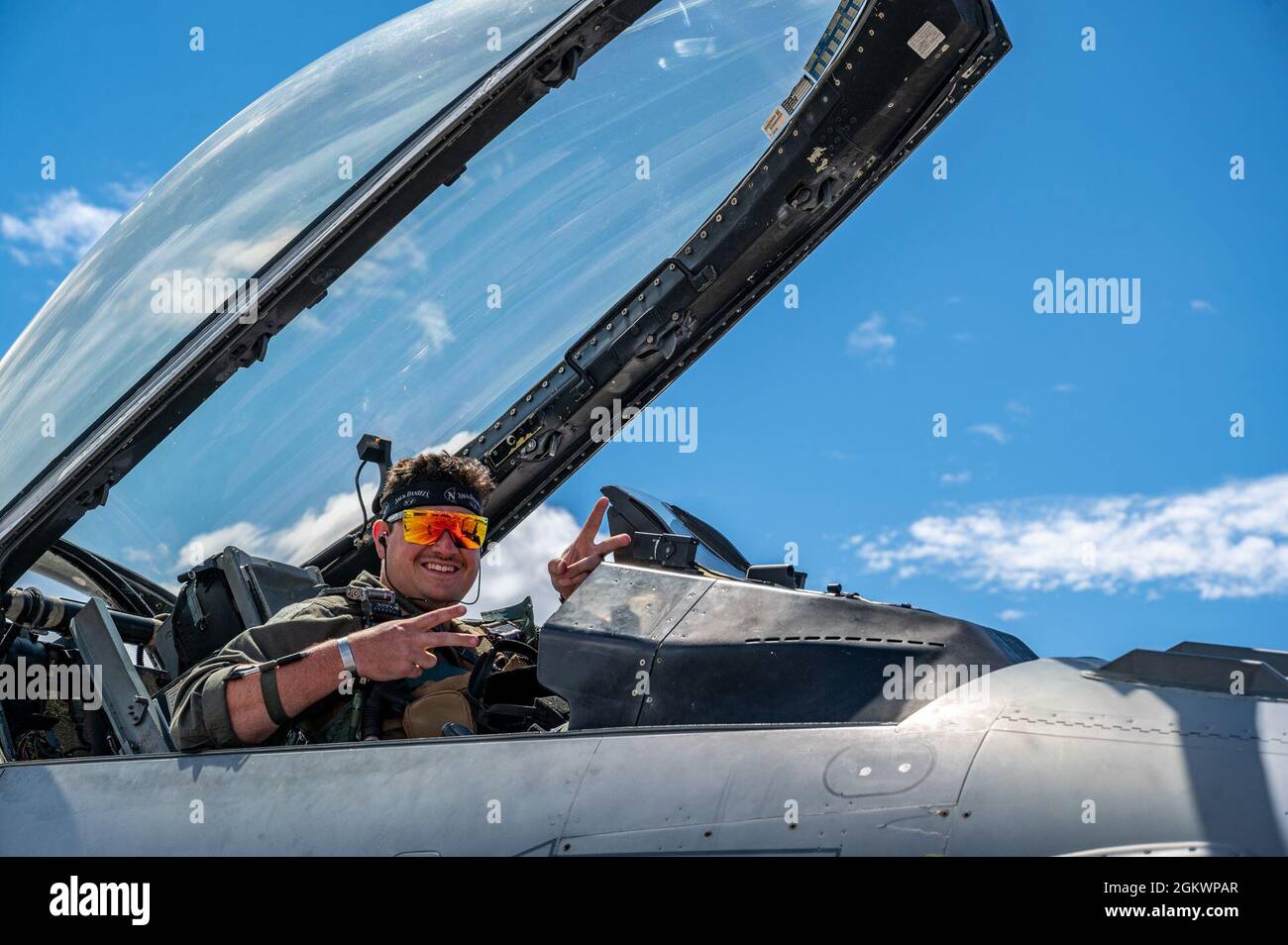 U.S. Air Force Capt. Trevor Hallberg, 79th Expeditionary Fighter ...