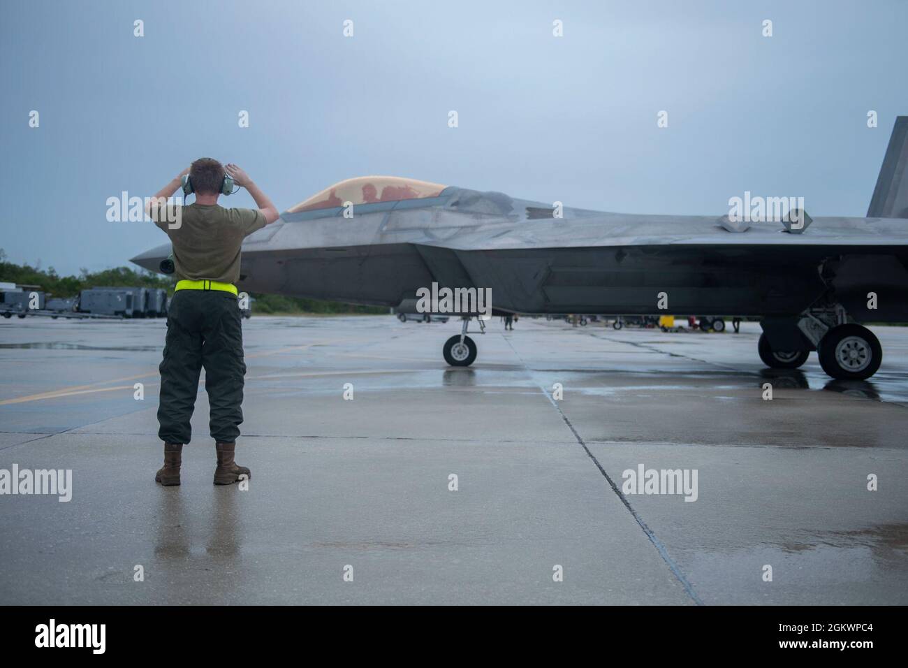 U.S. Air Force Senior Airman John Chase, 325th Aircraft Maintenance ...