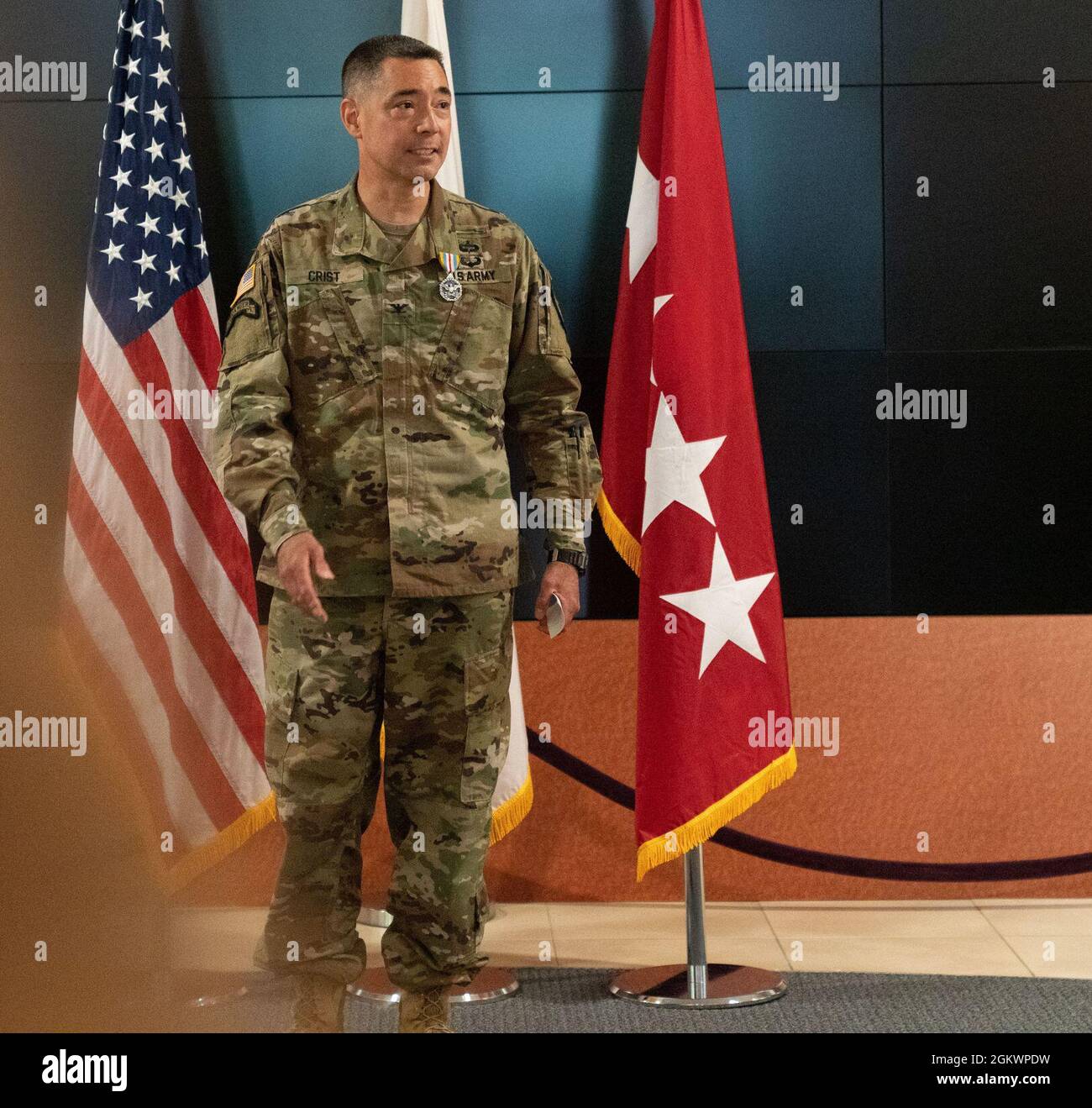 U.S. Army Col. Frederick L. Crist, assigned to U.S. Transportation ...