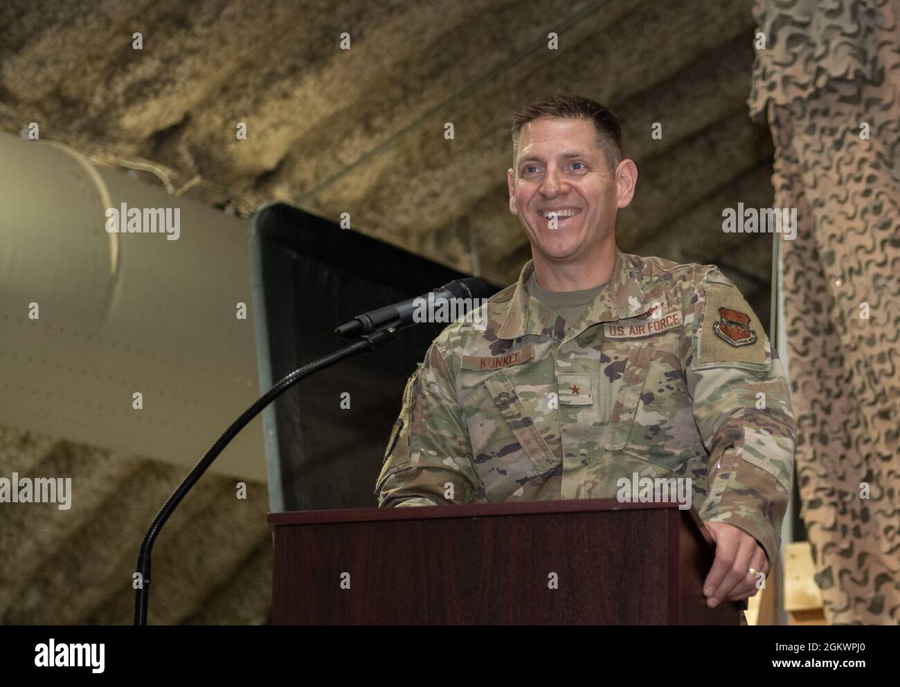 U.S. Air Force Brig. Gen. Joseph Kunkel, 332nd Air Expeditionary Wing ...