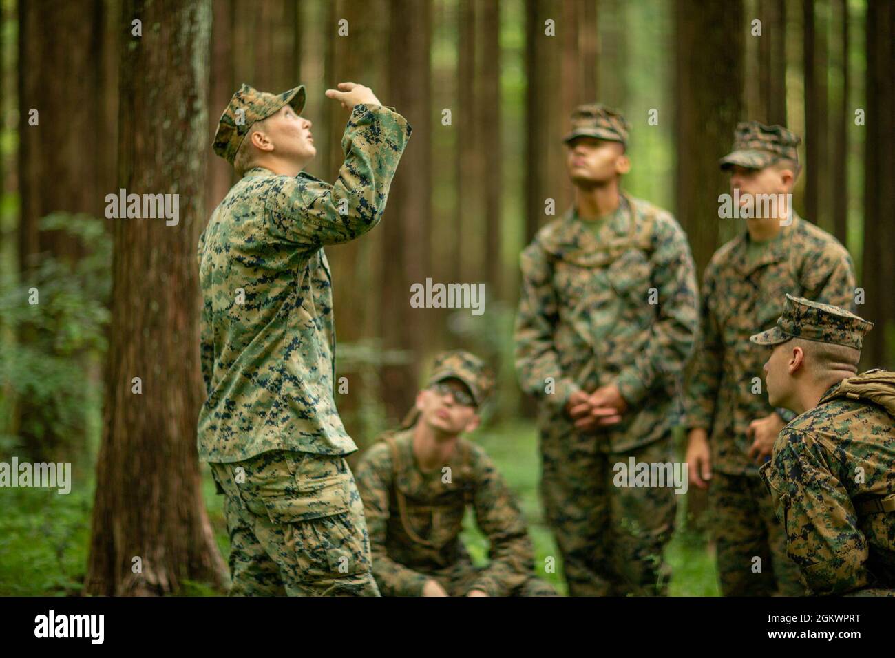 U.S. Marine Corps Sgt. Audrey Larson, a combat engineer with Marine ...