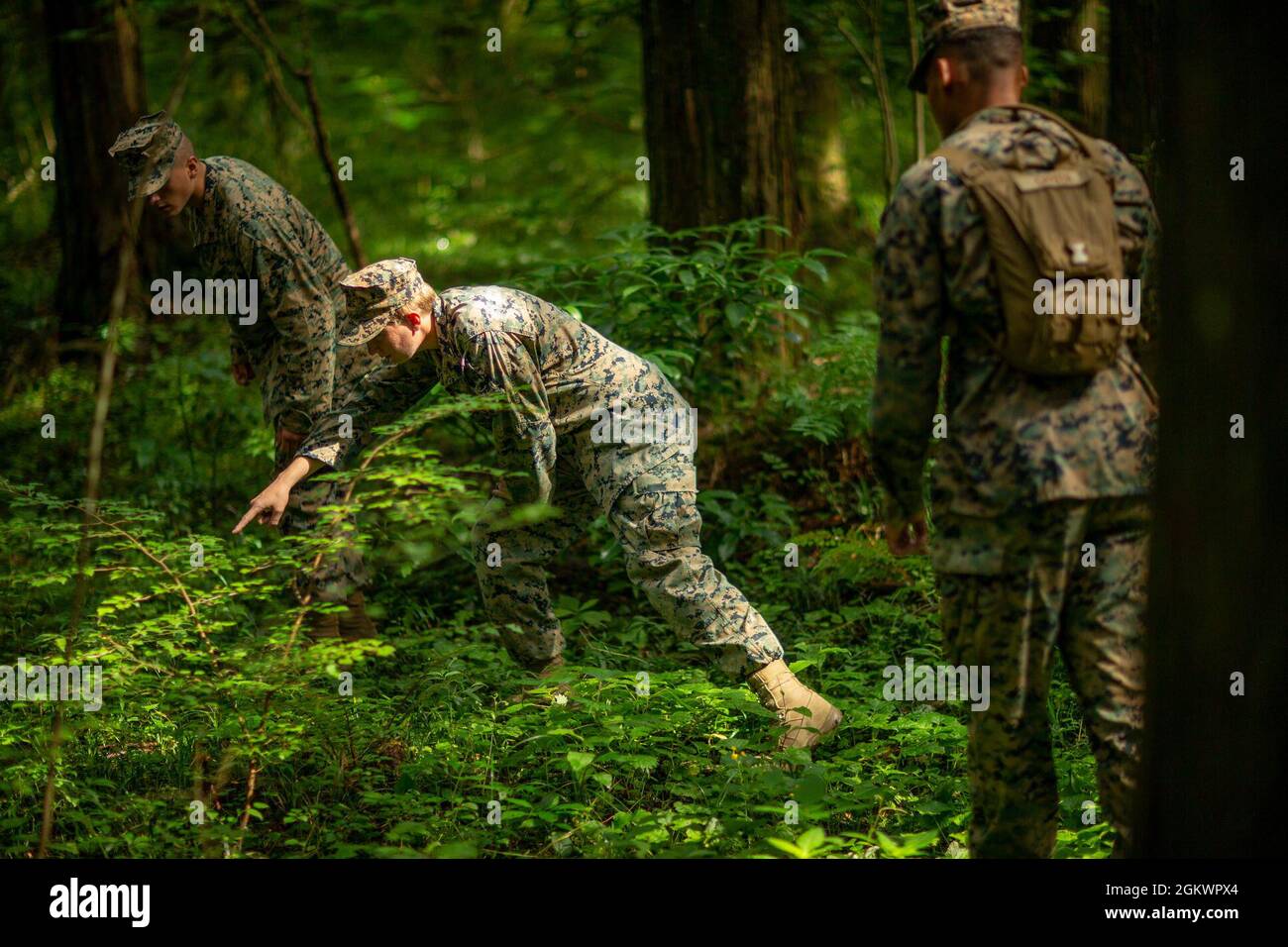 U.S. Marine Corps Sgt. Audrey Larson, a combat engineer with Marine ...