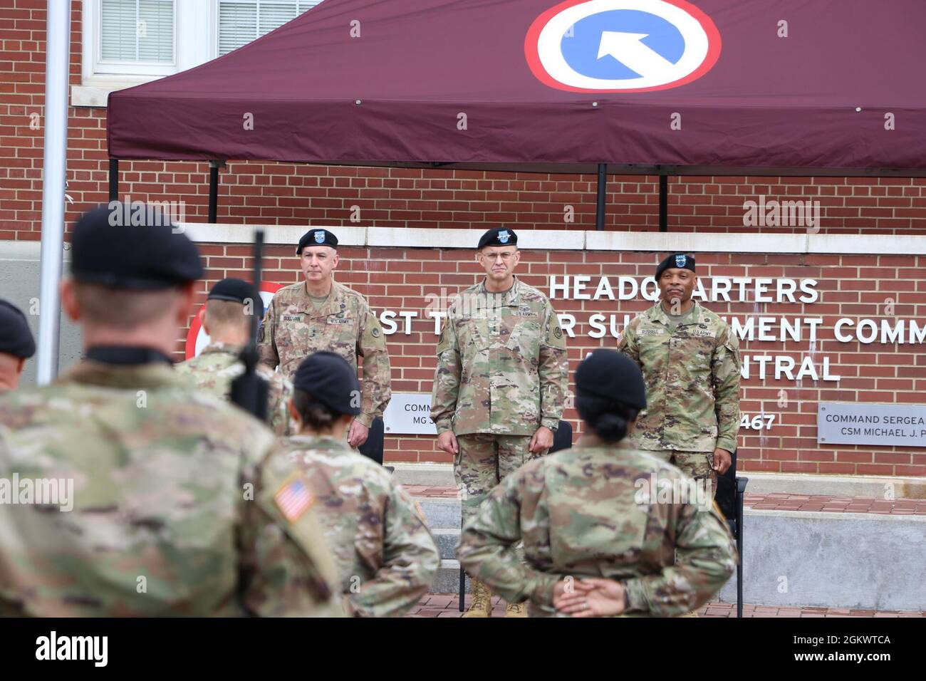 From left to right - Maj. Gen. John P. Sullivan, outgoing commanding ...