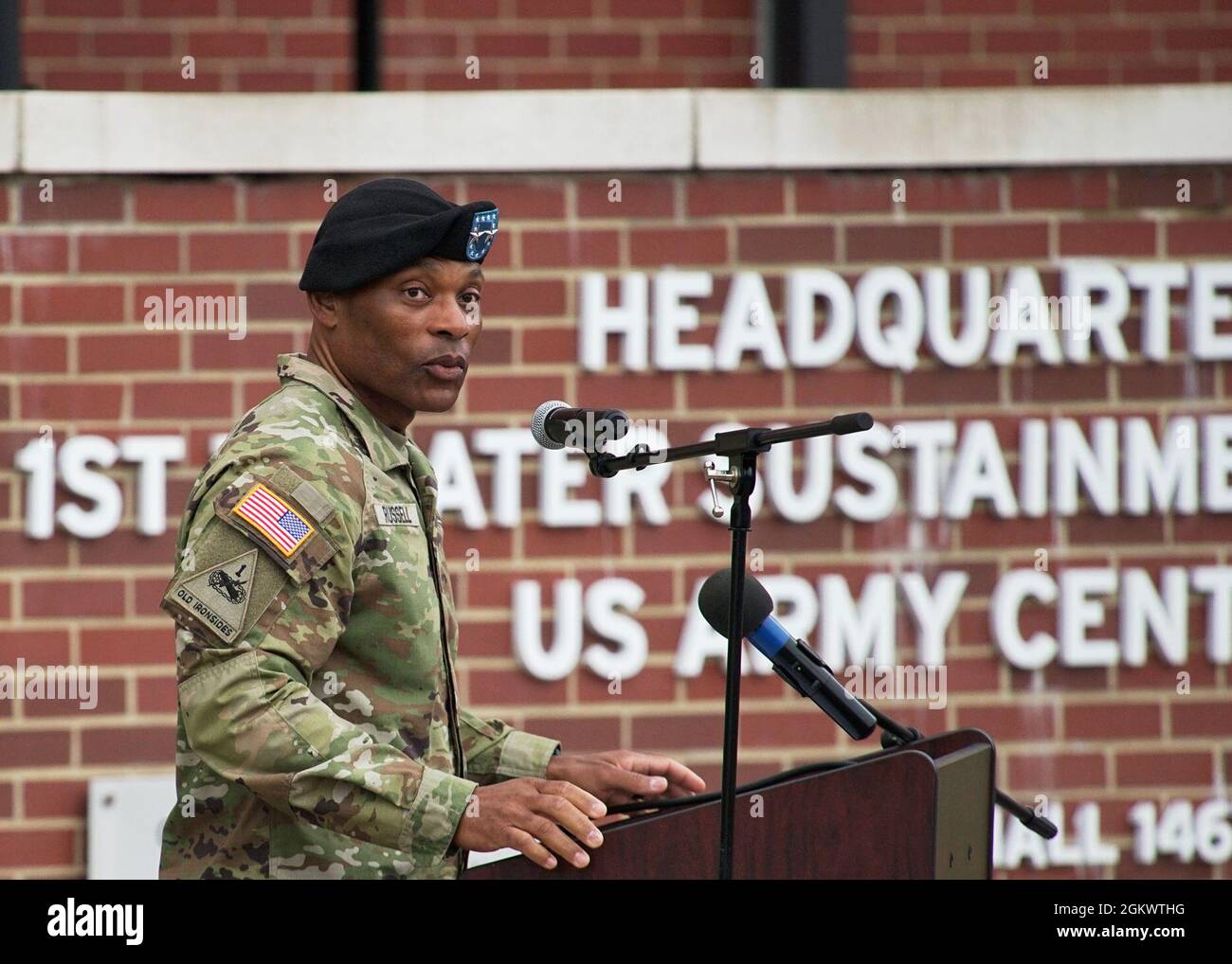 Maj. Gen. Michel M. Russell, Sr., commanding general, 1st Theater ...