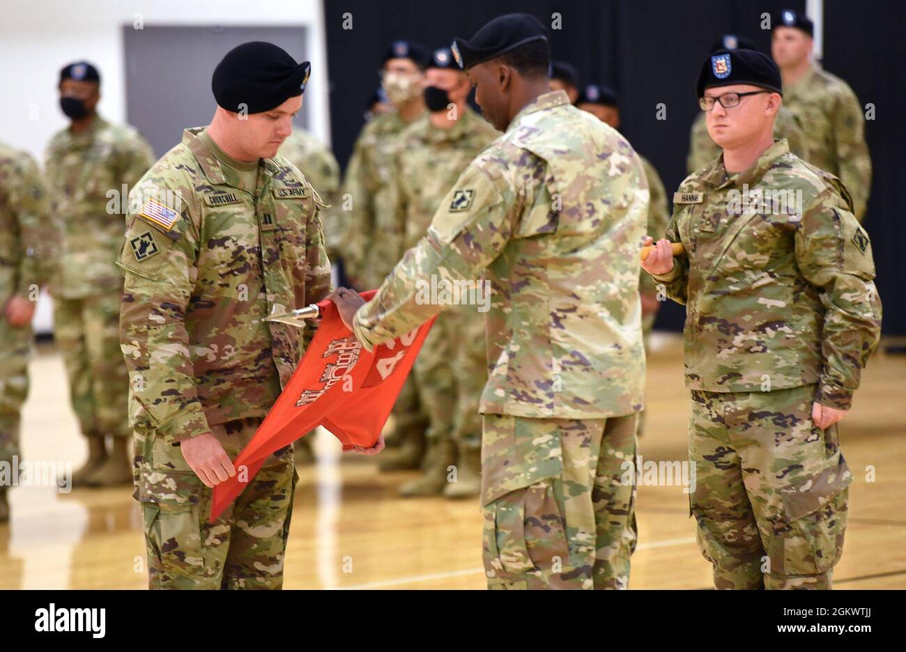 42nd Clearance Company Commander Capt. Michael Churchill (left) and Sgt ...