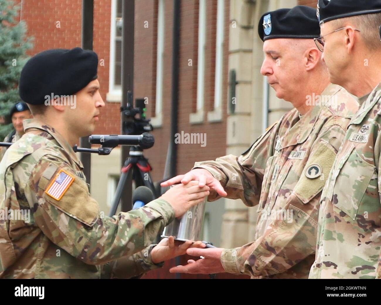 1st Lt. Timothy Barile, executive officer, Headquarters and ...