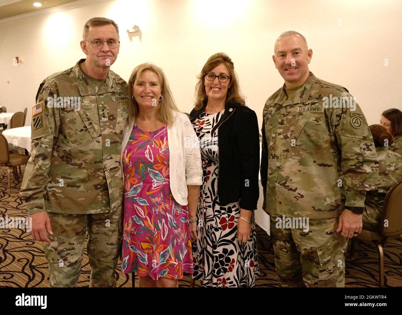 Lt. Gen. Terry Ferrell, commanding general, U.S. Army Central; Kristen ...