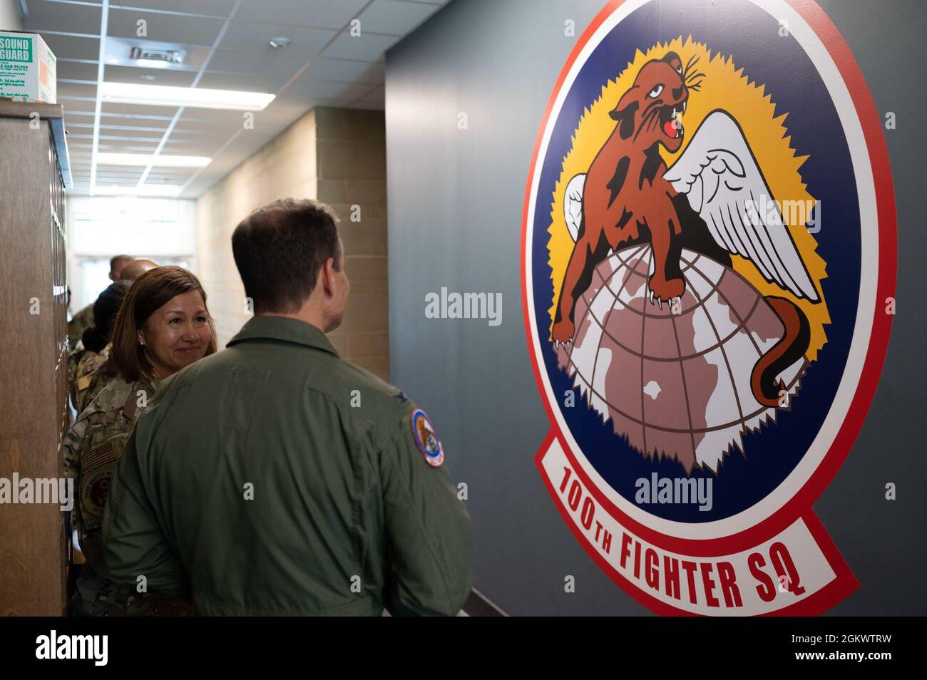 Col. Douglas DeMaio, 187th Fighter Wing Commander (right), tells Chief ...