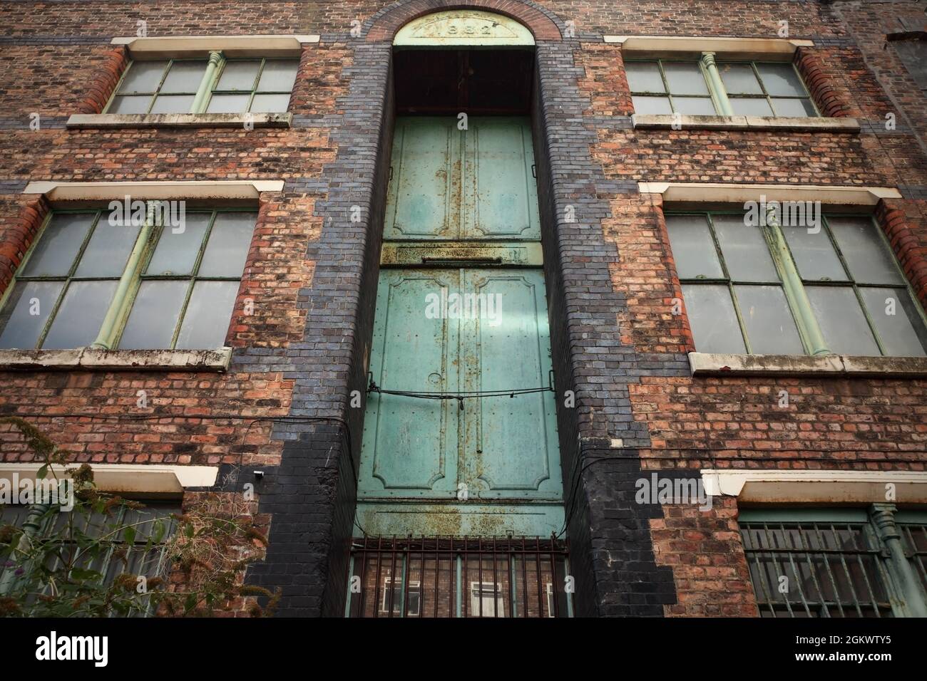 Abandoned and derelict brick industrial building dating from 1882 ...