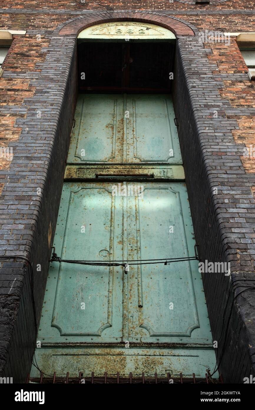 Abandoned and derelict brick industrial building dating from 1882 ...