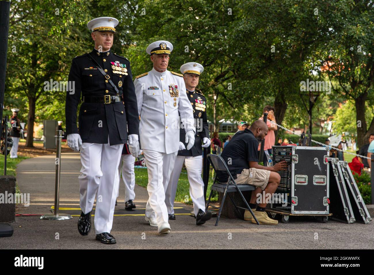 The official party arrives prior to the Tuesday Sunset Parade at the ...