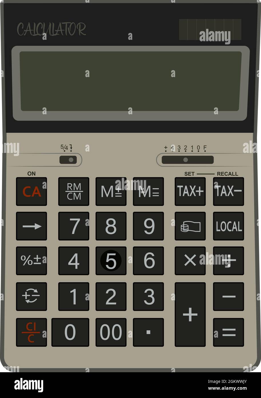 Calculator vector illustration Stock Vector Image & Art - Alamy