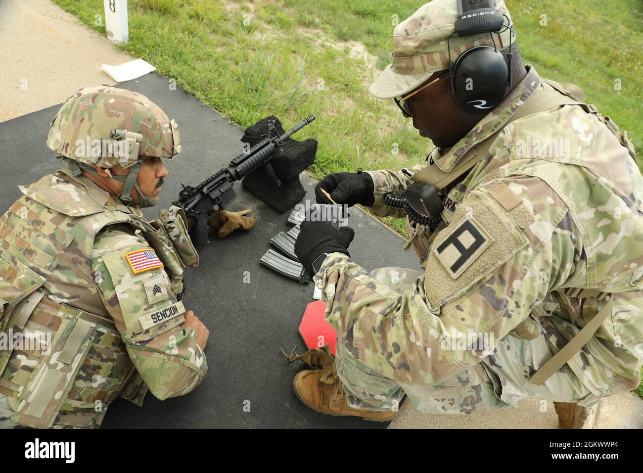 Staff Sgt. Christopher Smith, a U.S. Army observer coach/trainer with ...