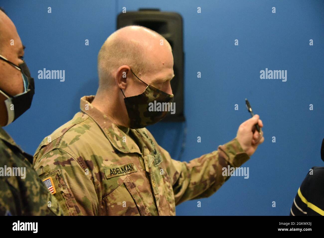 U.S. Army Major Alex Adelman, Embassy liaison officer, Joint Task Force ...