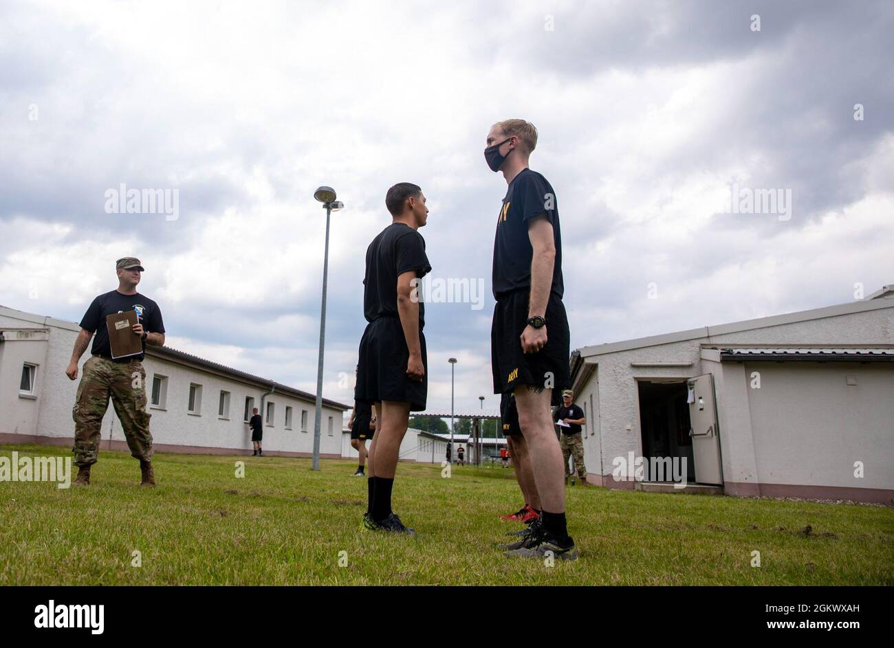 Students of the 7th Army Noncommissioned Officer Academy practice drill ...