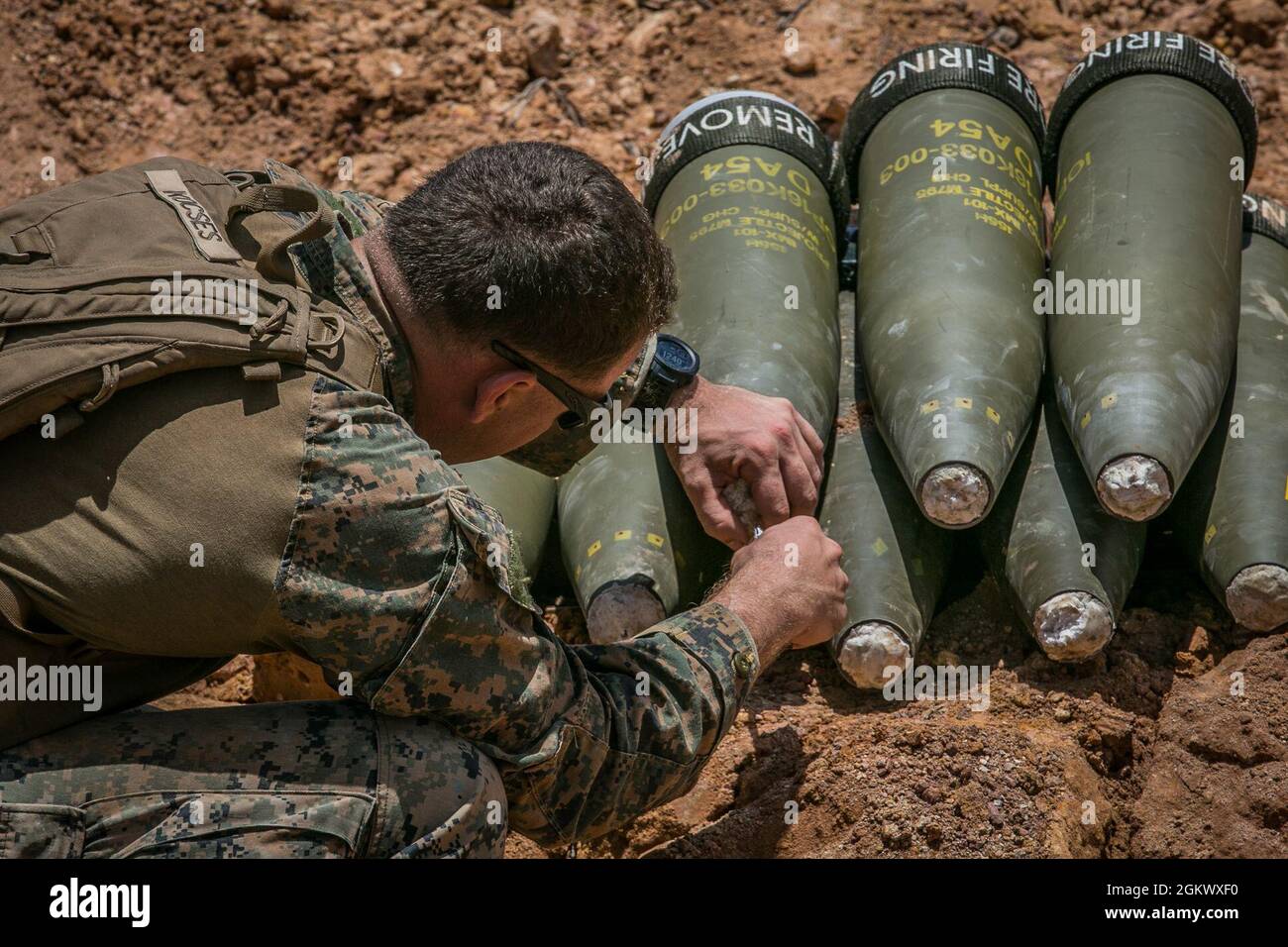 U.S. Marine Corps Sgt. Jacob Kocses, an explosive ordnance disposal ...