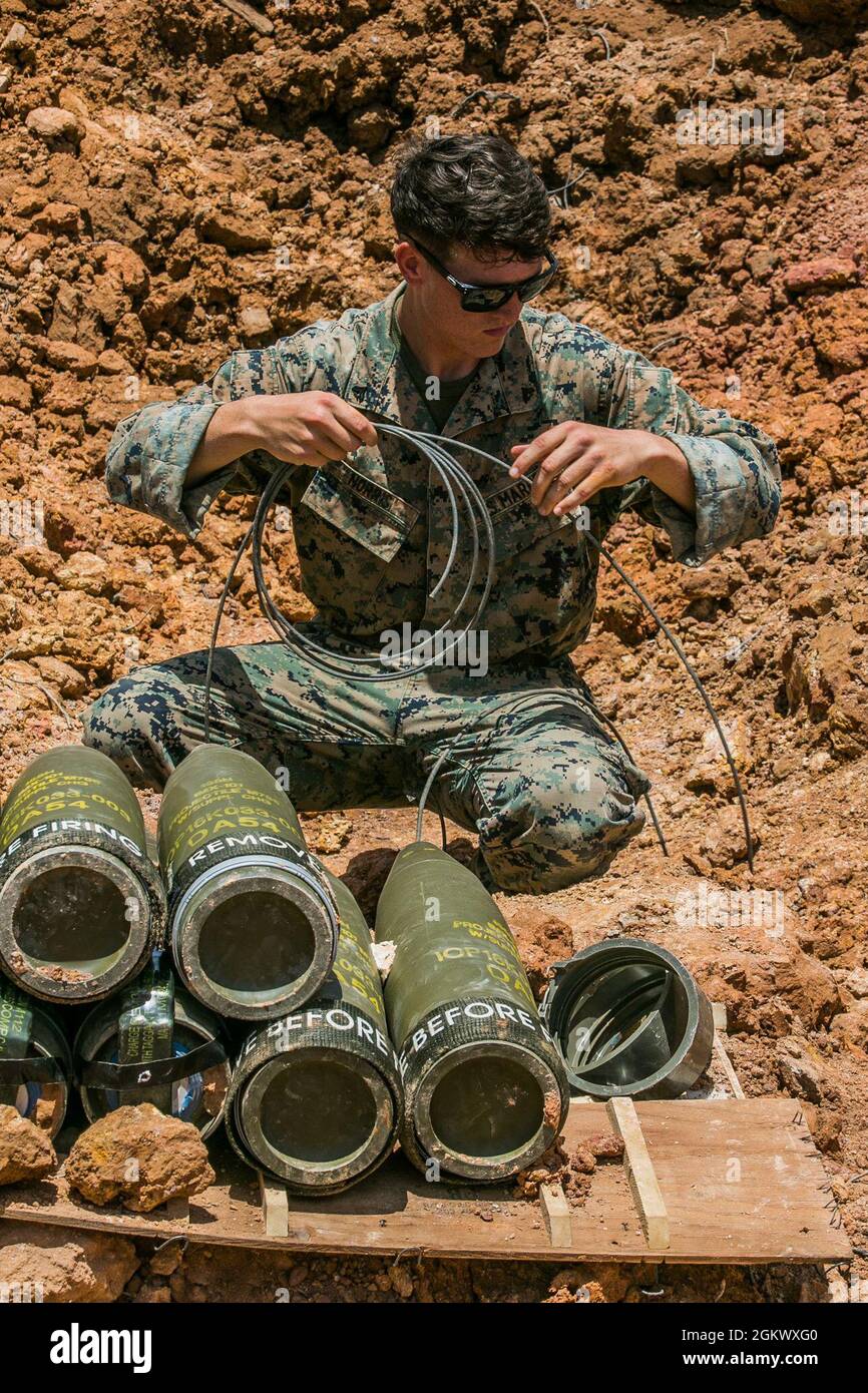 U.S. Marine Corps Cpl. Kenneth Norris, a combat engineer with Alpha ...