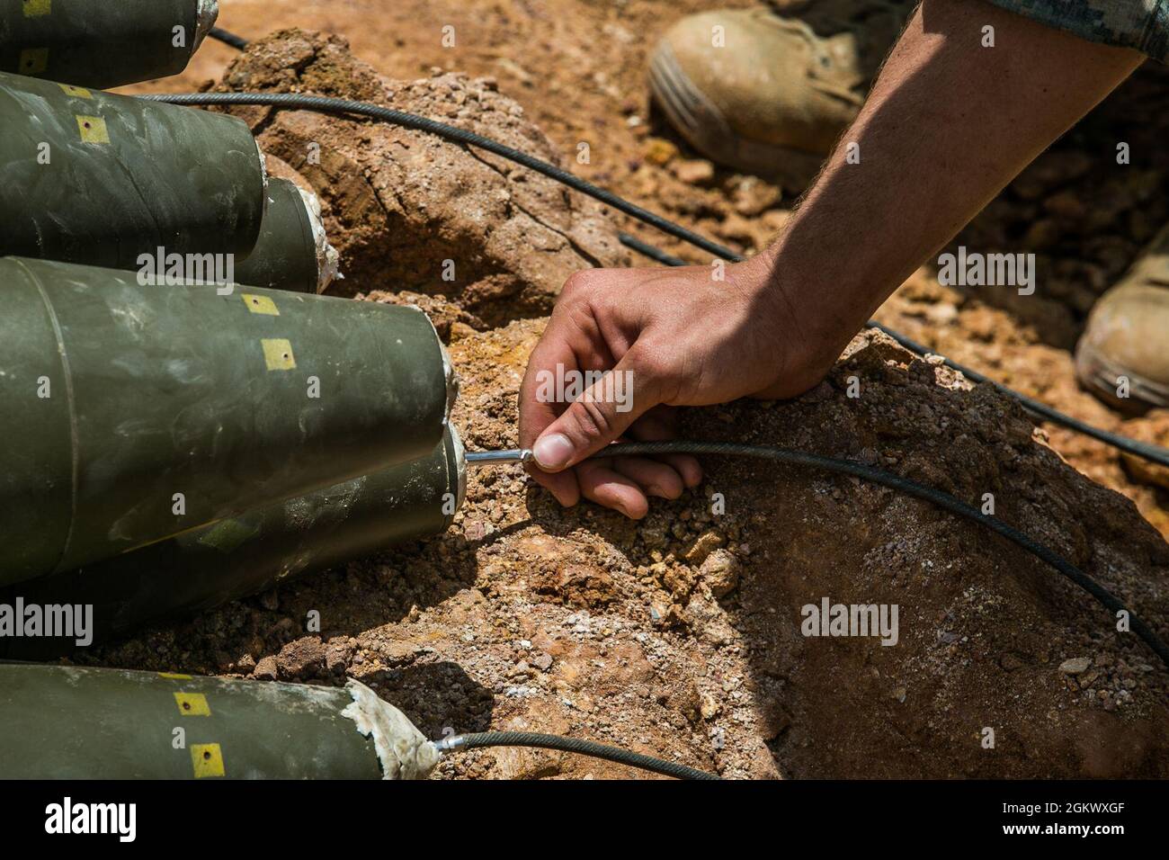 U.S. Marine Corps Sgt. Jacob Kocses, an explosive ordnance disposal ...