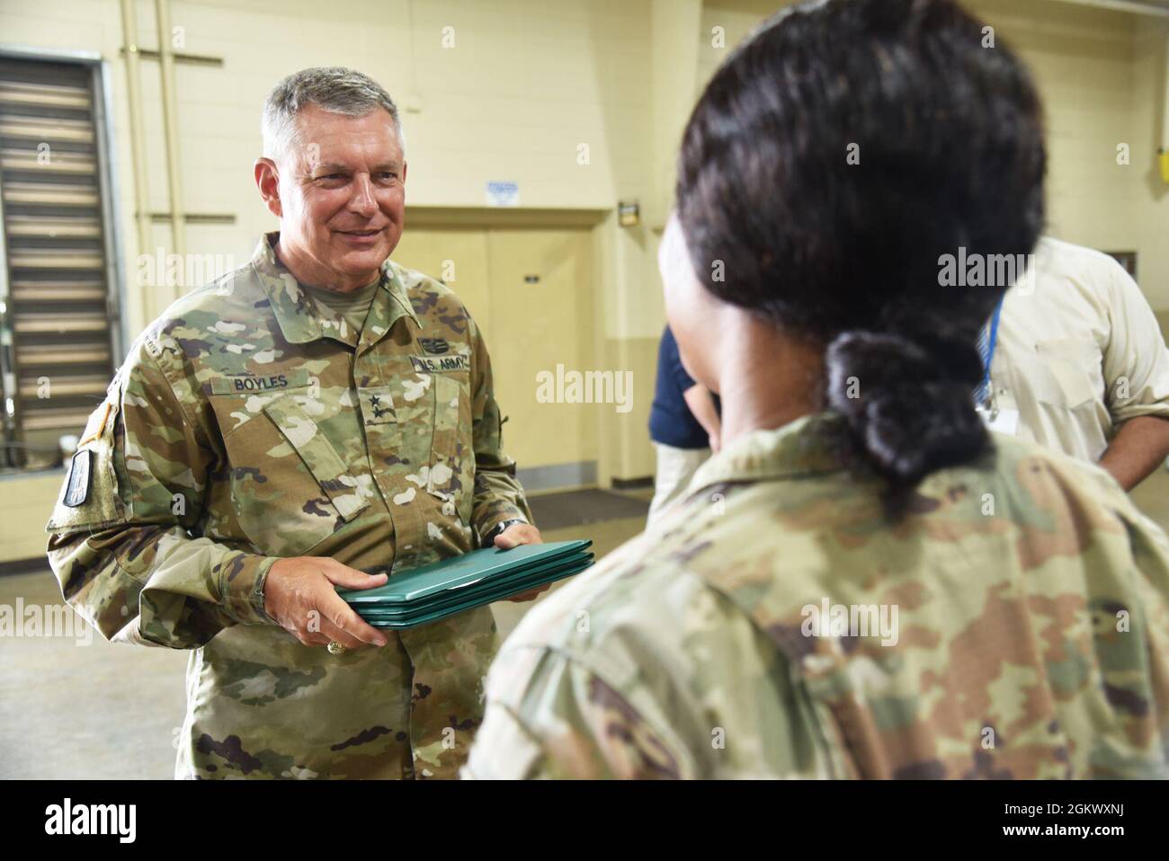Maj. Gen. Janson D. Boyles, the adjutant general of Mississippi, speaks ...