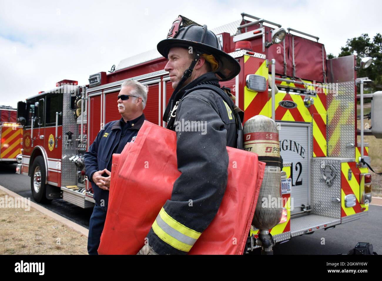 Fire Chief Tom Joyce, left, and Lt. Andrew Thomas, both of the Presidio ...