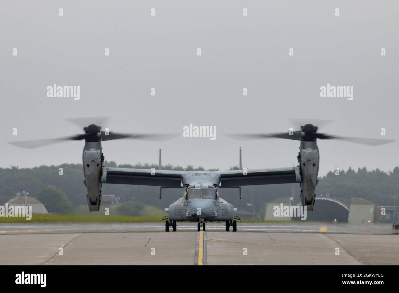 210714-N-GR586-1051 MISAWA, Japan (July 14, 2021) – An MV-22B Osprey ...