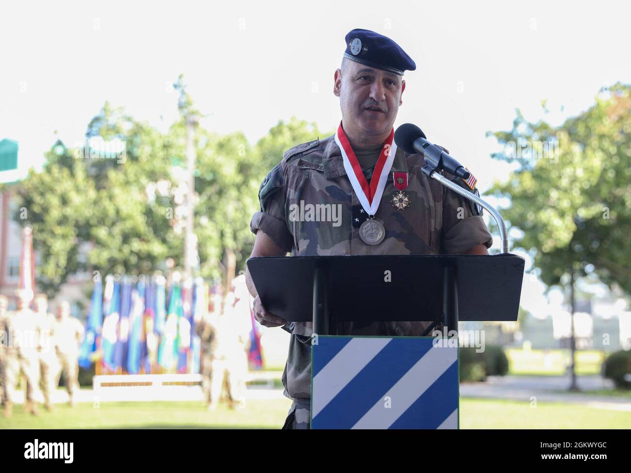 French Maj. Gen. Hubert Cottereau, 3rd Infantry Division deputy ...
